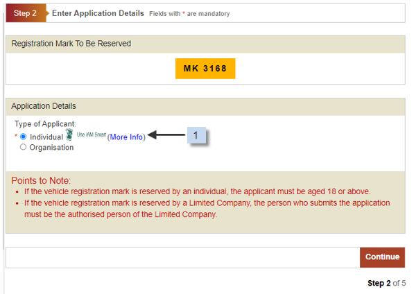 There are two types of applicant (Indicator 1):